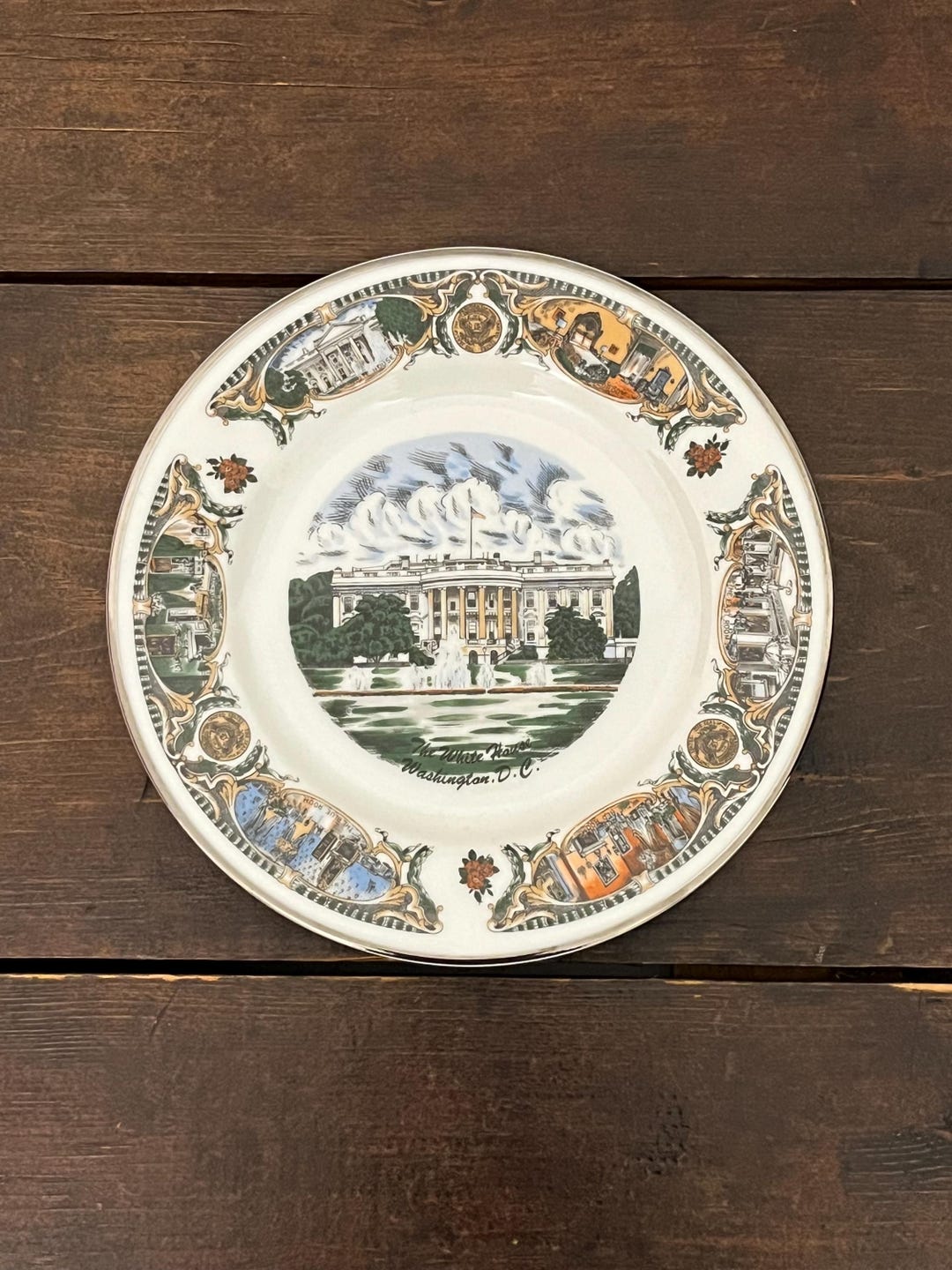 Vintage Washington DC White House Plate, Capsco Souvenir Plate ...