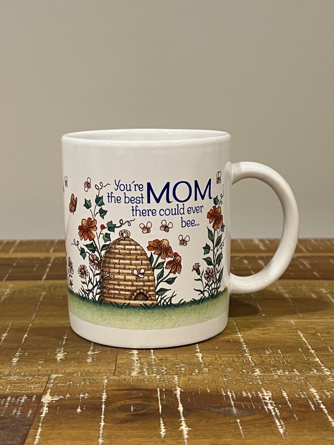 Vintage Mom Mug, 1999 Giftco Mom Mug, Bee Themed Mom Mug, 90s Mom Mug ...