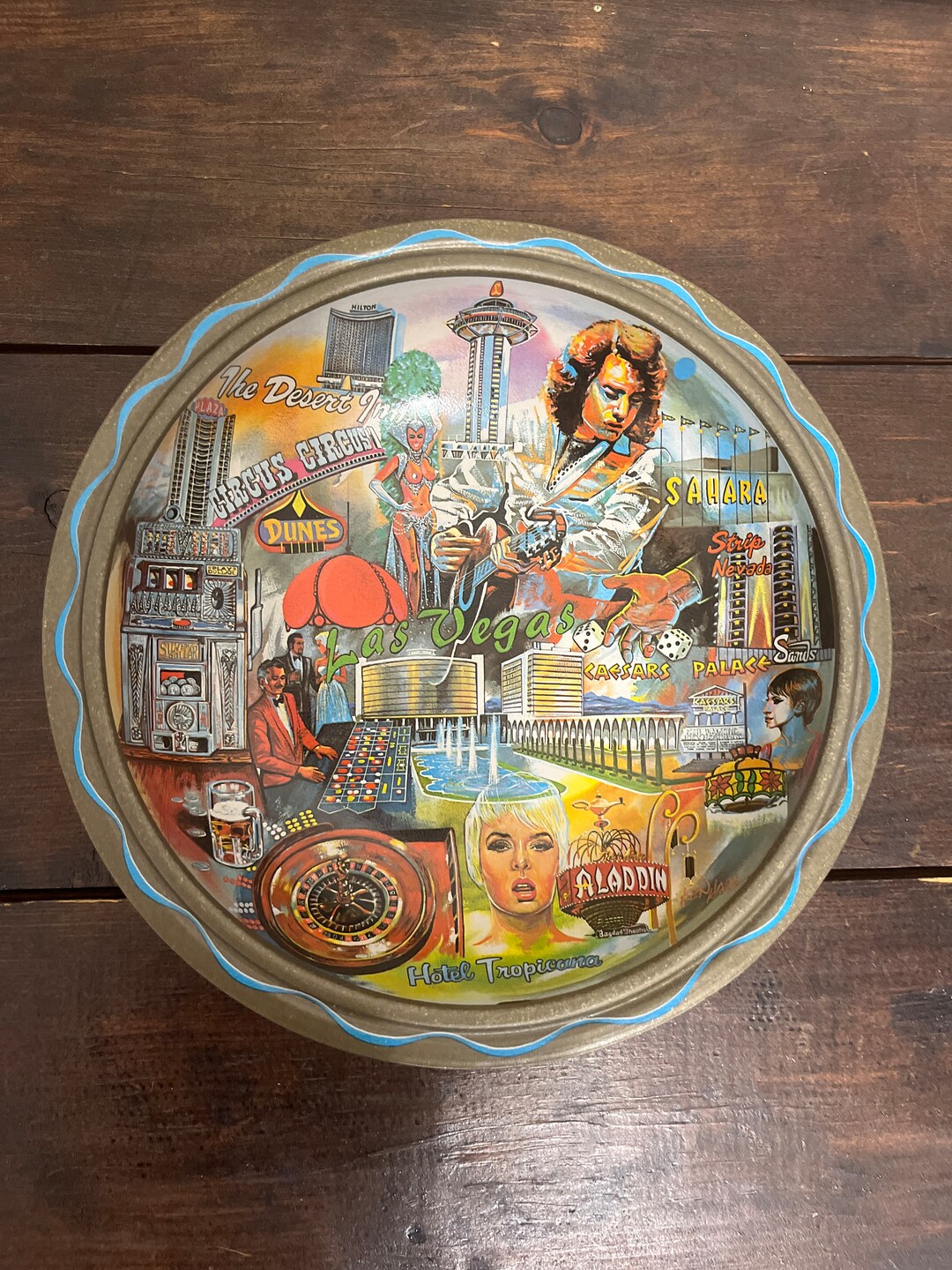 70s Las Vegas Bowl, Ken Haag Las Vegas Bowl, Metal Las Vegas Souvenir ...