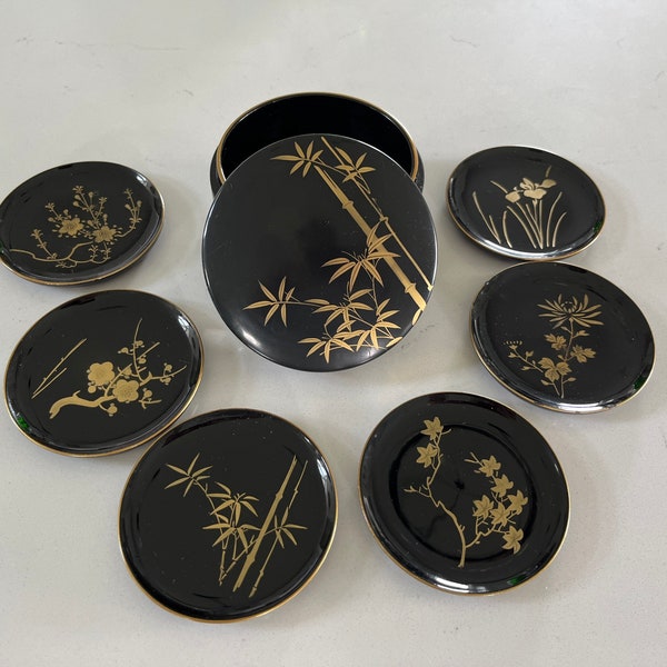 Lacquer Coasters - Etsy