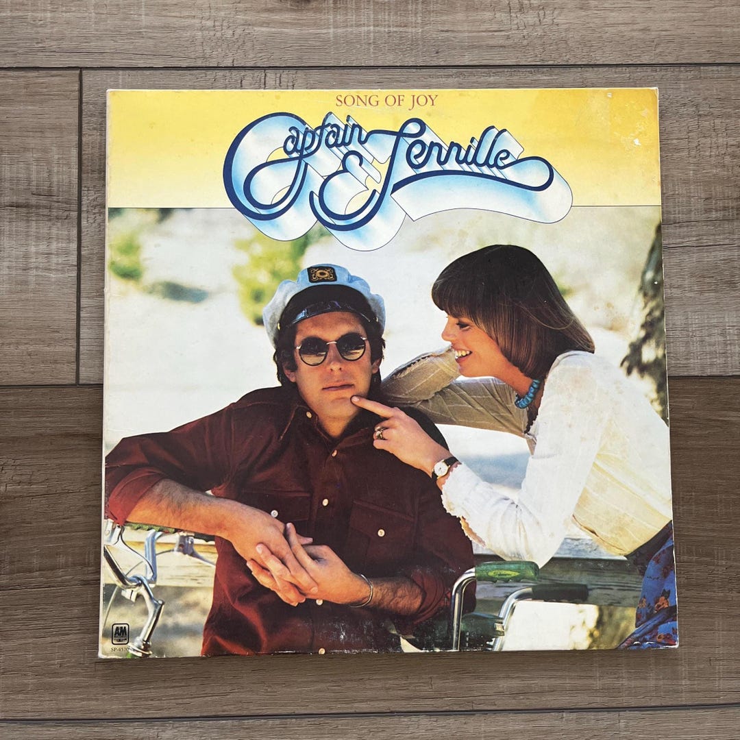 Captain & Tennille Song of Joy Album, 1976 Captain and Tennille Album, Muskrat Love, 70s Record ...