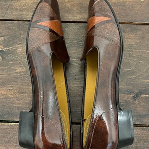 70s Colorblock Flats, Brown Flats, Groovy 70s Shoes, 1970s Slip-ons ...