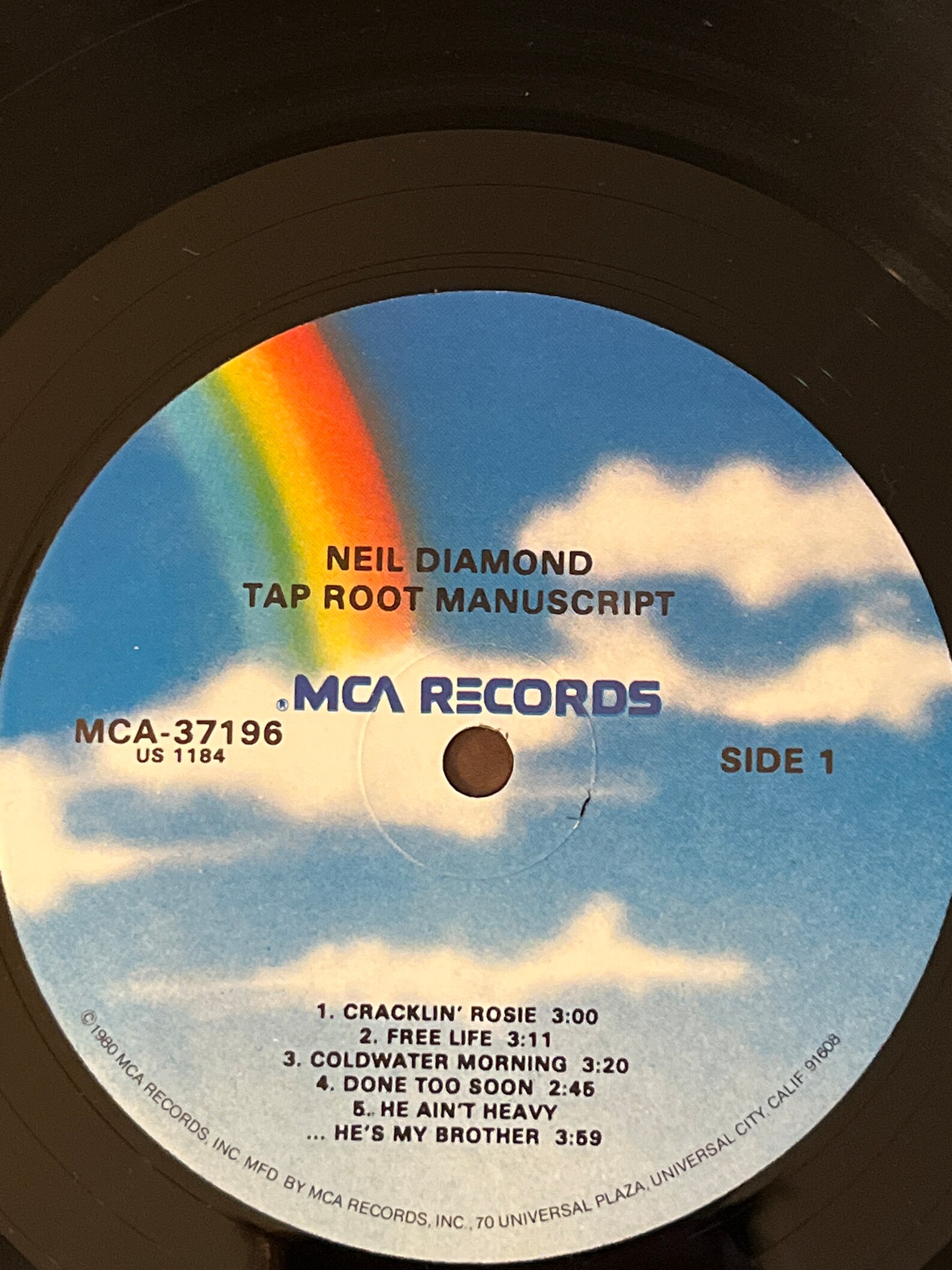 Neil Diamond Tap Root Manuscript, 1980 Re-issue of 1970 Album, Neil ...