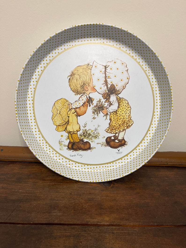 70s Sarah Kay Decorative Tray Valentine Australia Tray 12 - Etsy