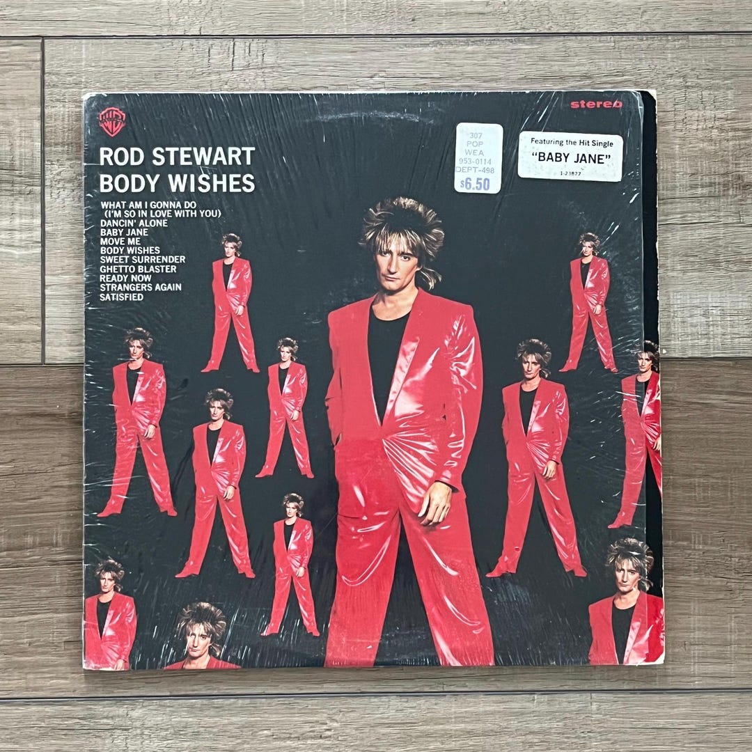 Rod Stewart Body Wishes Album, 1983 Rod Stewart Album, Rod Stewart ...