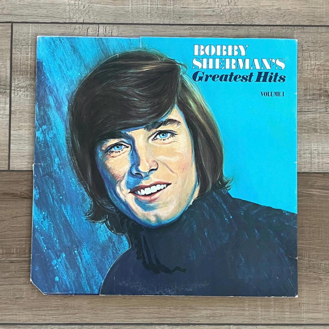 Bobby Sherman’s Greatest Hits Volume 1 Album, 1972 Bobby Sherman Album ...