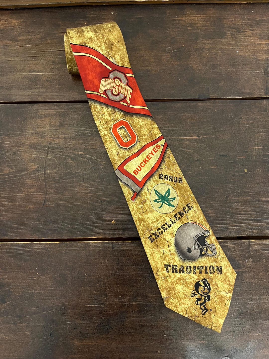 Vintage OSU Buckeyes Necktie, Eagle Neckwear Men’s Tie, Ohio State ...