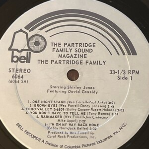 The Partridge Family Sound Magazine Album, 1971 Album, 70s Pop Music ...