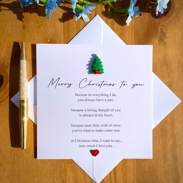 Love Christmas Card - Etsy