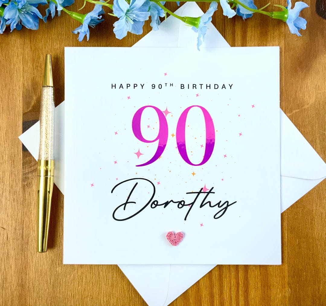 ANY AGE Birthday Card, 1-100 Age Birthday Card, Personalised Number ...