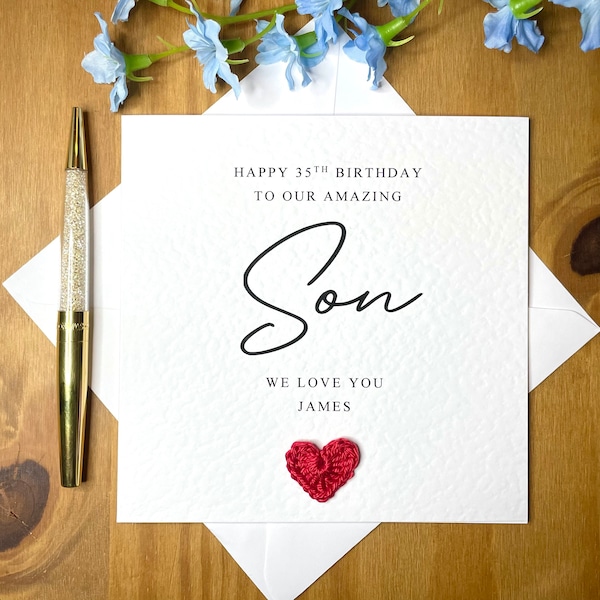 Amazing Son Birthday Card - Etsy