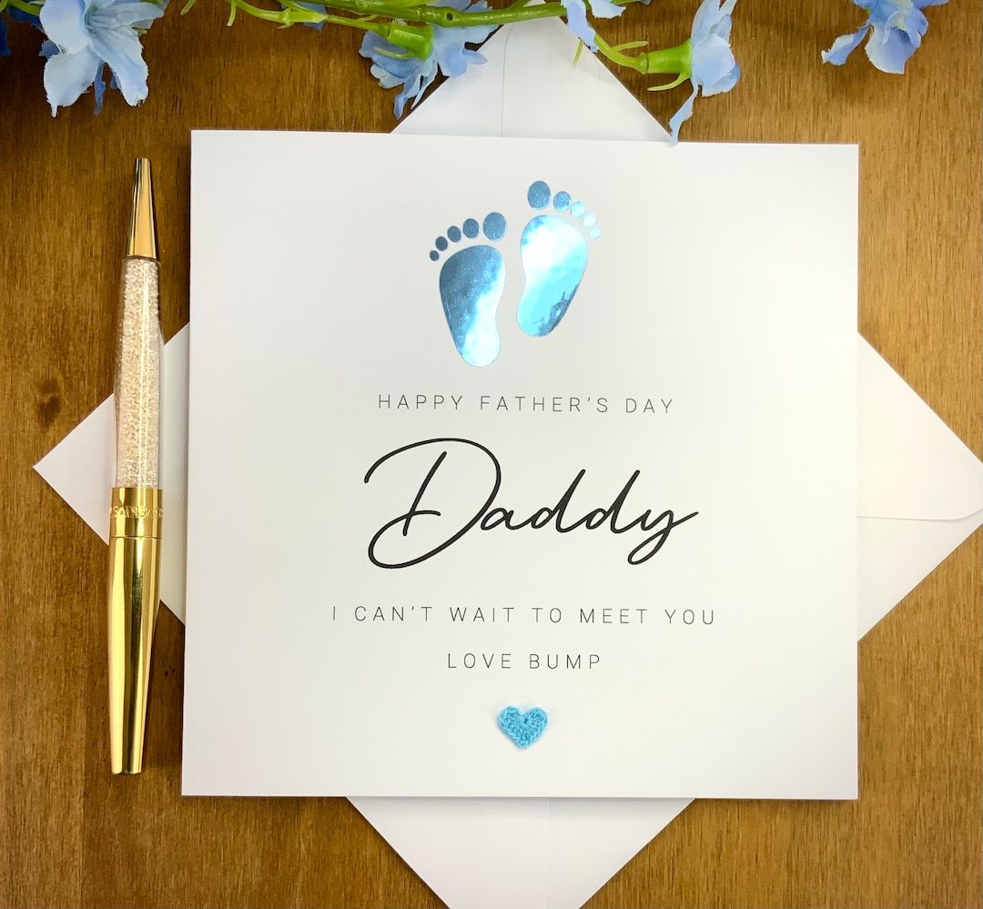 Father’s Day Card From the Bump, Father’s Day Card for Dad to Be, First ...