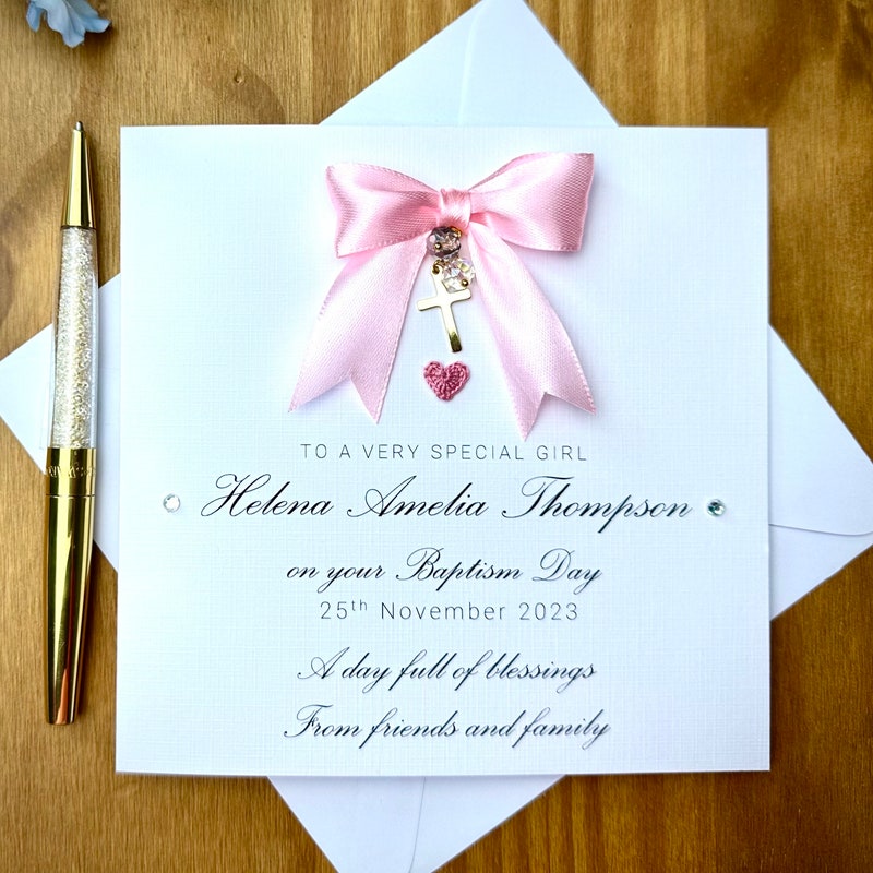 Card Boxes Girl Baptism - Etsy