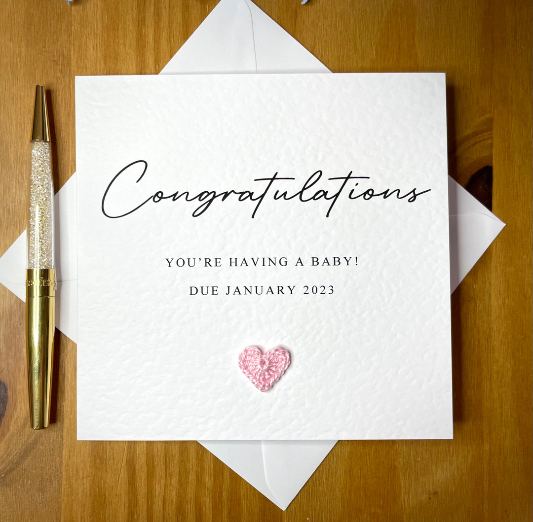 You’re Having a Baby Card, Pregnancy Announcement Card, Personalised ...