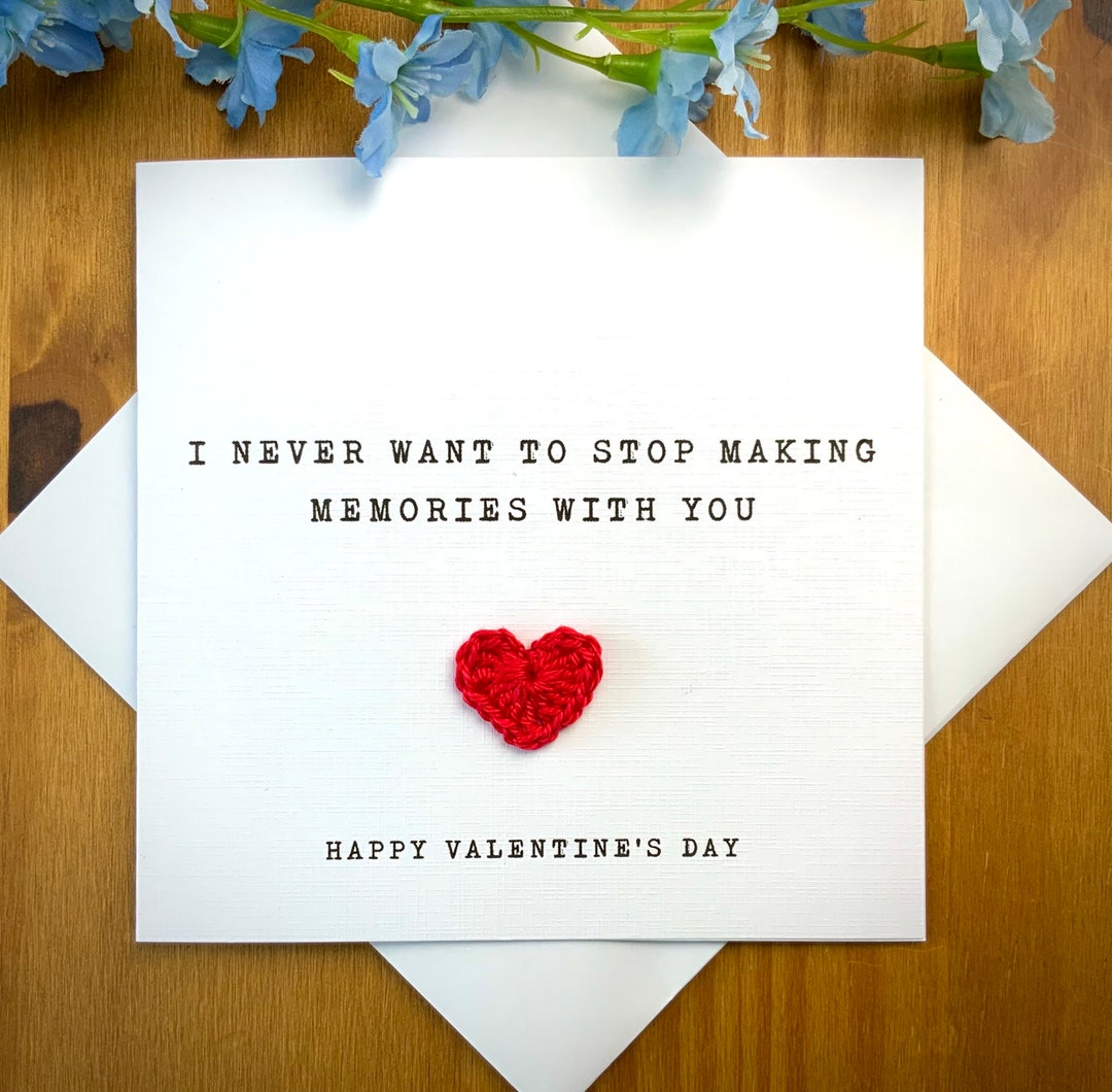Sentimental Valentine's Day Card: Cotton Thread Heart, TLC0194 - Etsy