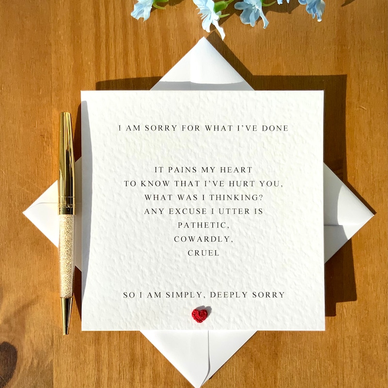 Apology Cards - Etsy