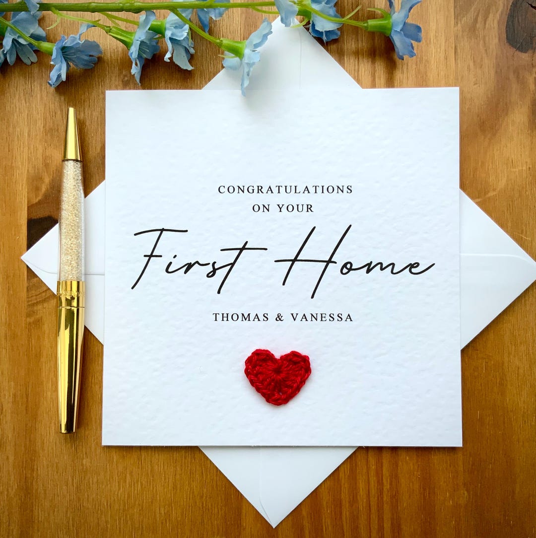 First Home Card: Personalised Congratulations on Your First House, New ...