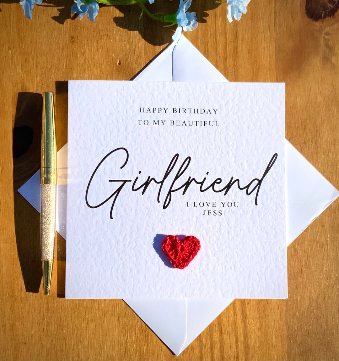 Girlfriend Birthday Card, Card for Soulmate, Luxury Card for Girlfriend ...