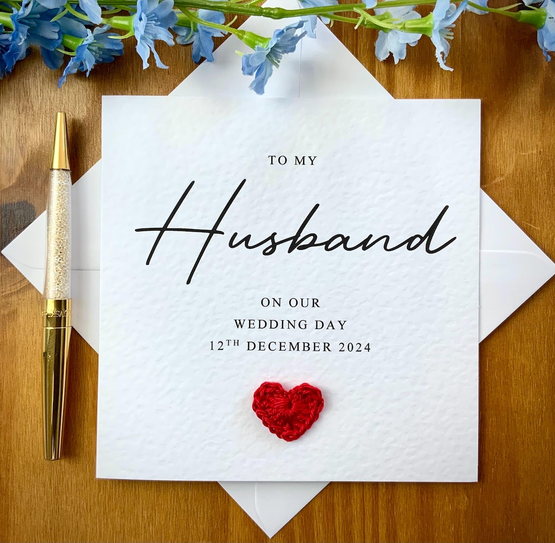 To My HUSBAND on Our Wedding Day, Wedding Day Card for Husband to Be ...
