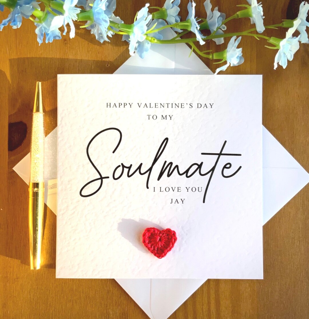 Soulmate Valentine’s Day Card, Card for Soulmate, Card for Lover ...