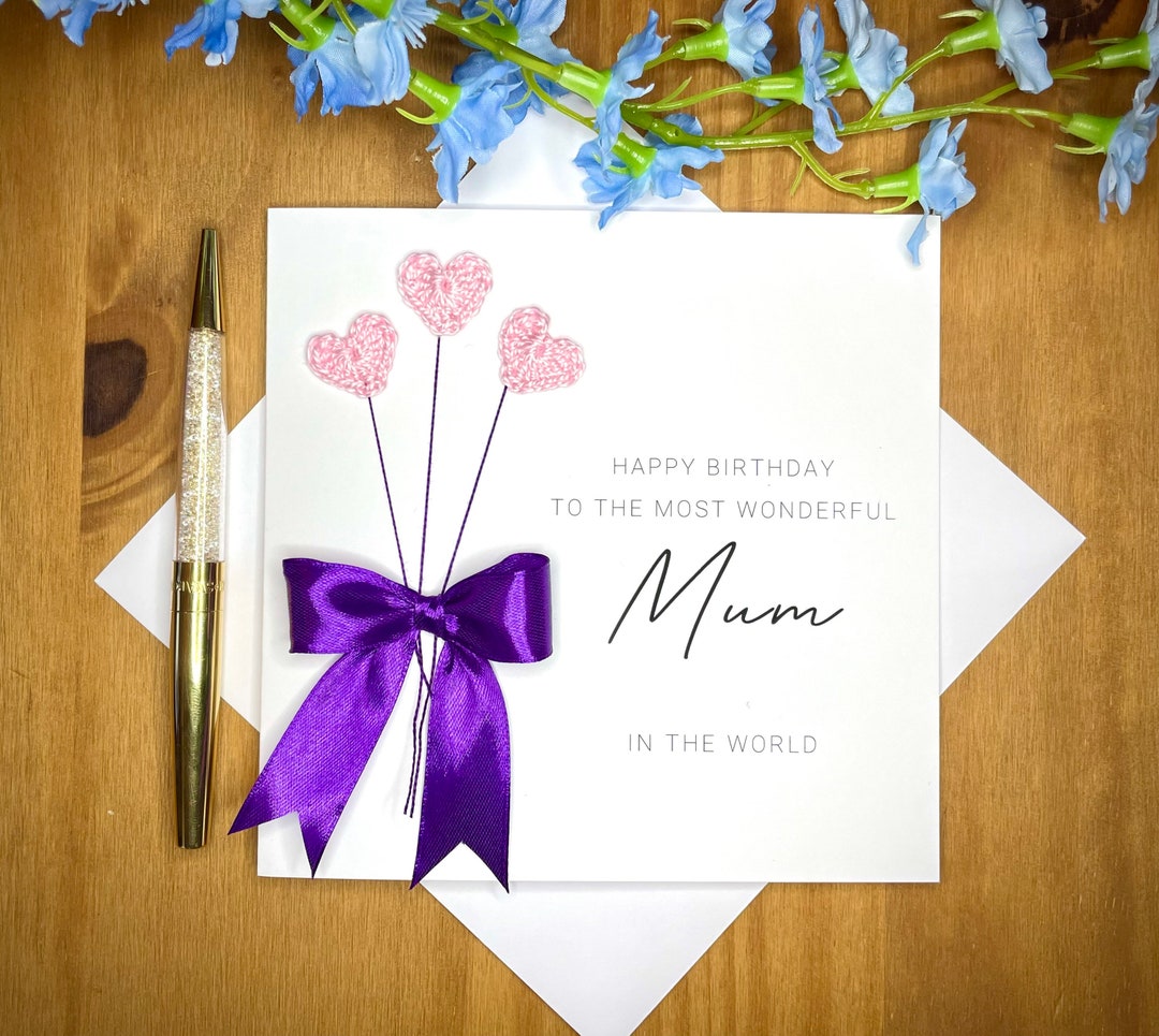 Mum Birthday Card, Birthday Card for Mum, Personalised Mum Card, Happy ...