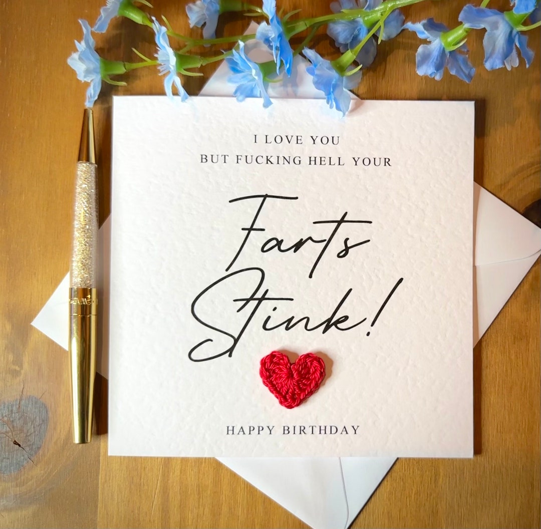 Funny Farts Stink Birthday Card: Rude Card for Lover, TLC0160 - Etsy