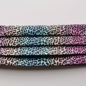 Rainbow Leopard Print Cotton Fabric Face Mask. Washable - Etsy