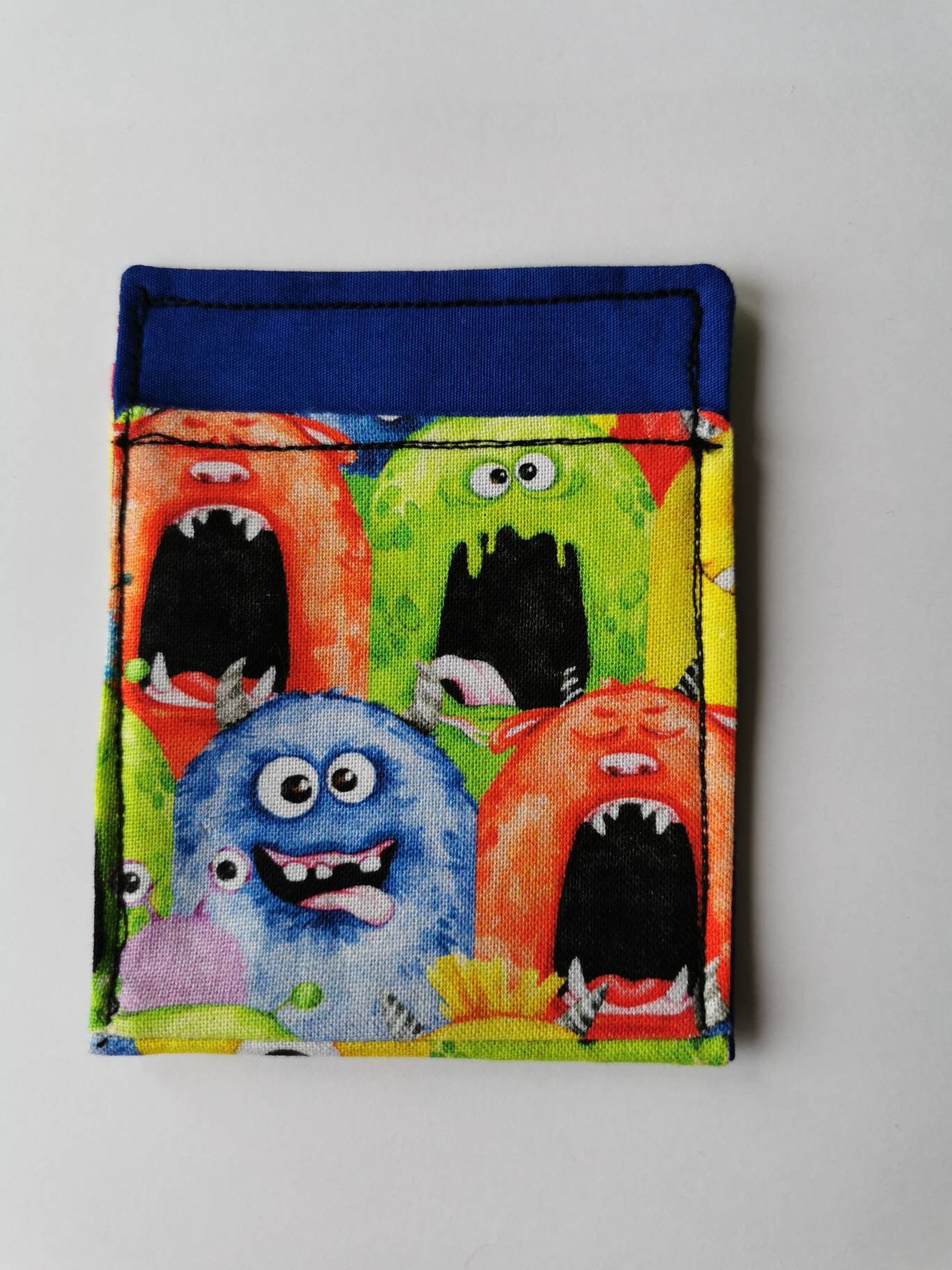 Handbag pill pocket with cute monster design medication | Etsy