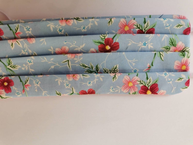 Pretty Wildflower Cotton Fabric Face Mask. Washable Reusable - Etsy