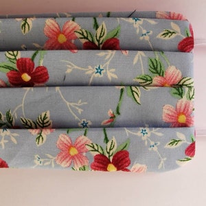 Pretty Wildflower Cotton Fabric Face Mask. Washable Reusable - Etsy