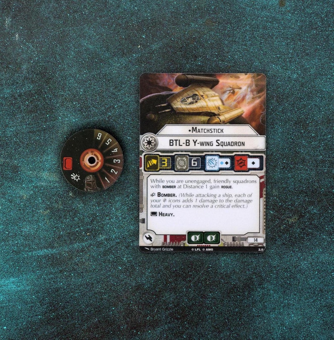 Matchstick (y-wing) + Cardboard Disc [RR 2.1] - Etsy