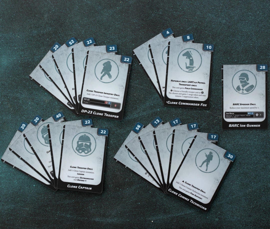 Republic Upgrade Cards STANDARD 2.6 - Etsy