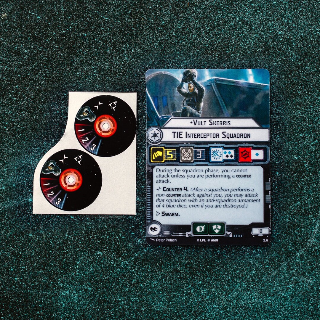 Vult Skerris TIE Interceptor Cardboard Disc RR 2.1 - Etsy