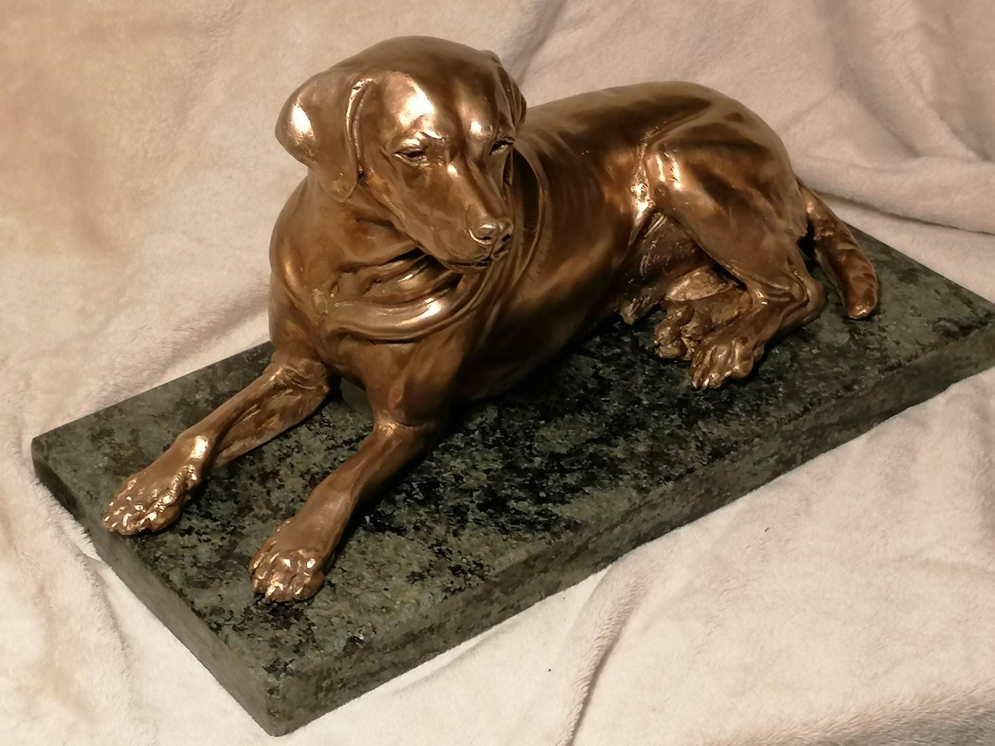 Labrador Bronze Statue - Etsy