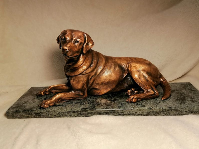 Labrador Bronze Statue - Etsy