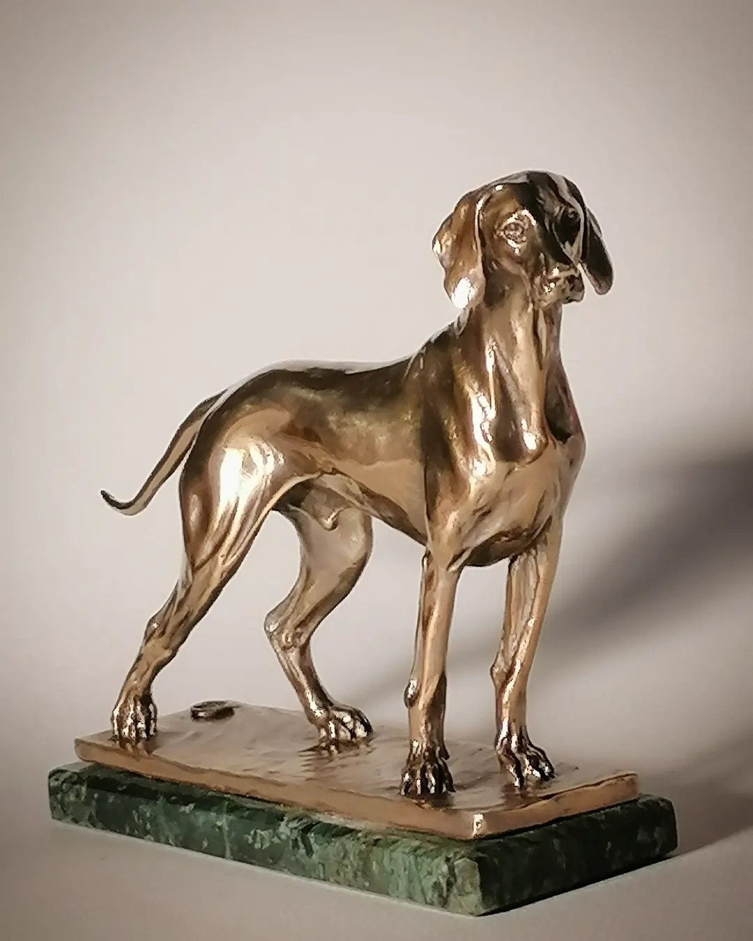 Weimaraner Bronze Statue - Etsy