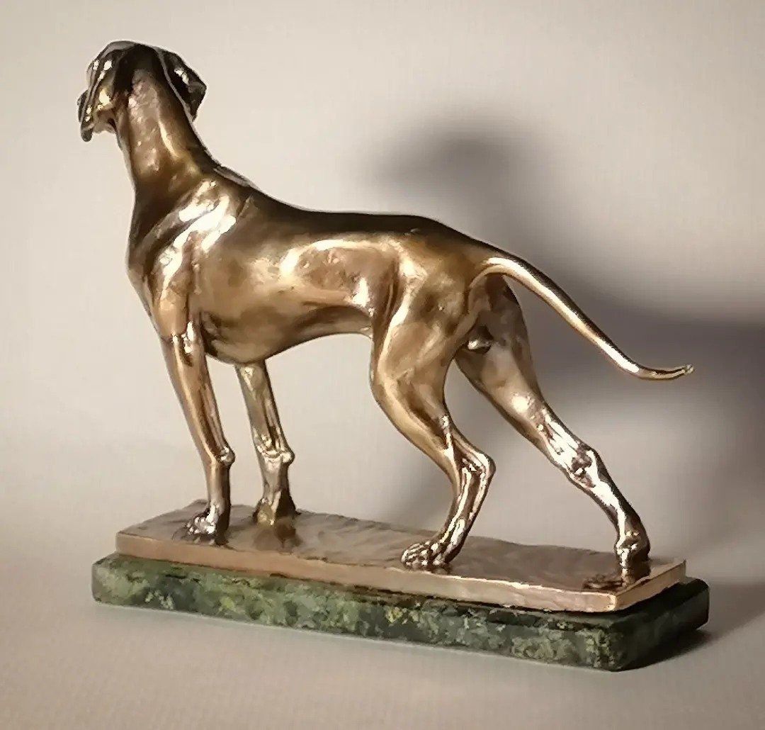 Weimaraner Bronze Statue - Etsy
