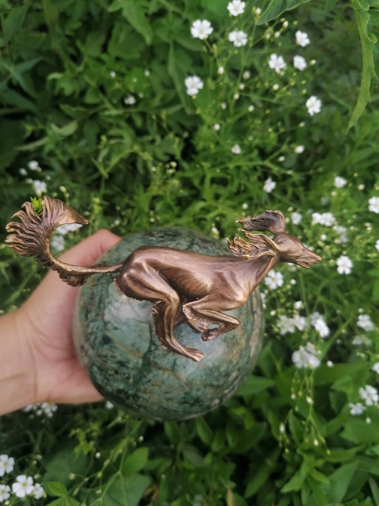 Saluki Bronze Statue ( Sprint Around the World! ) - Etsy