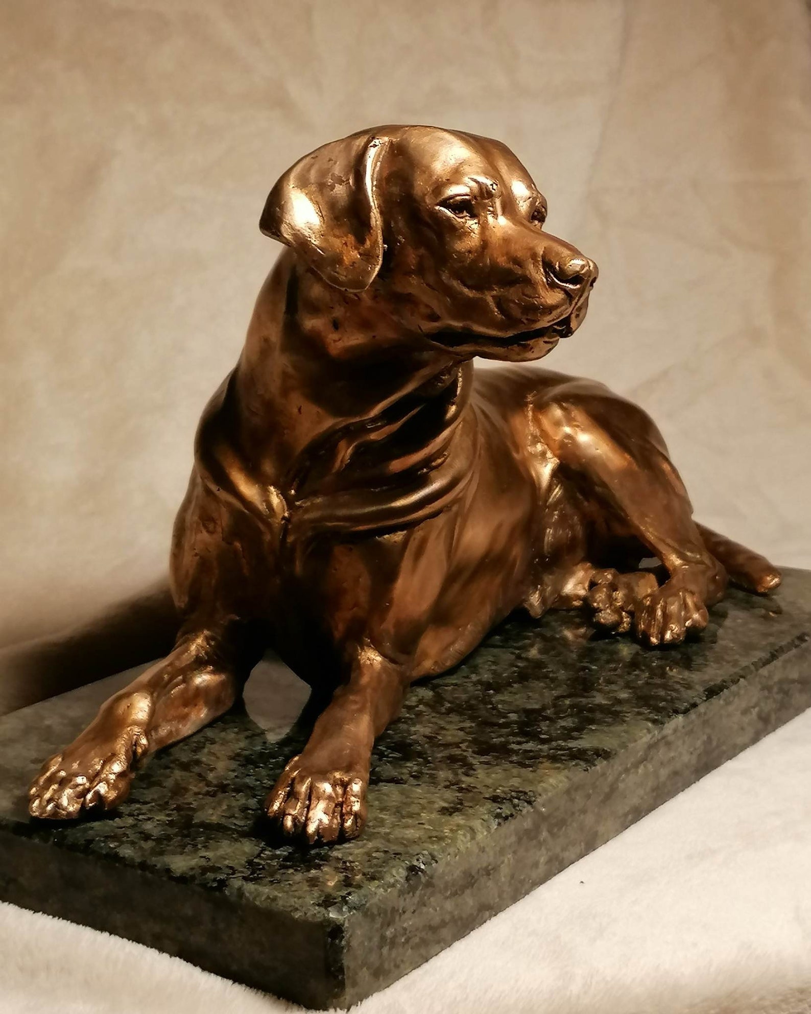 Labrador Bronze Statue - Etsy