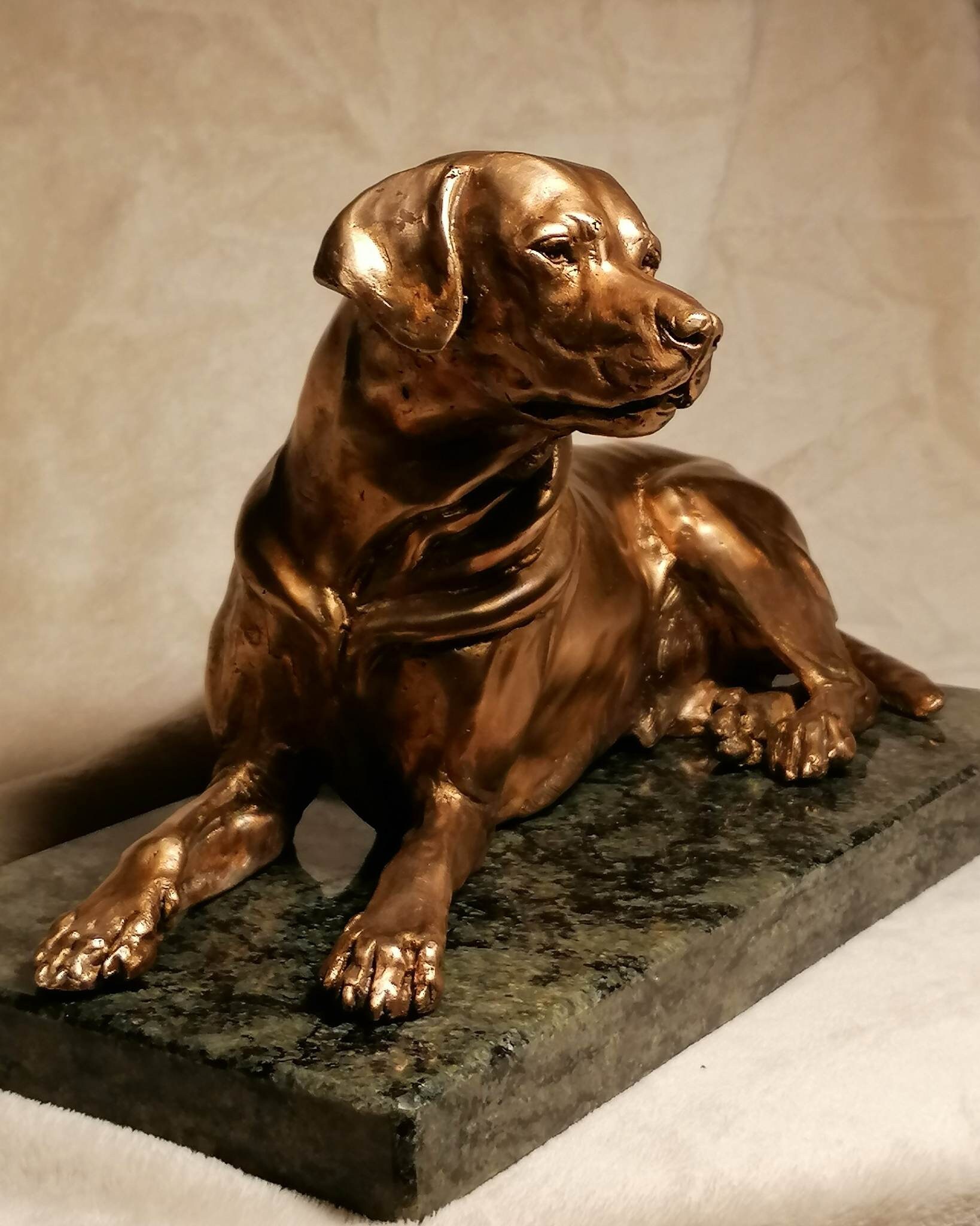 Labrador Bronze Statue - Etsy