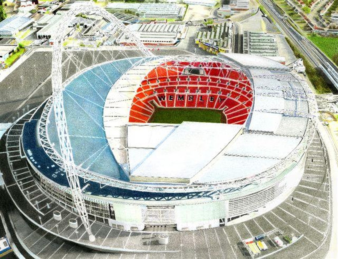 Wembley Stadium Home of English Football an A4 PRINT - Etsy