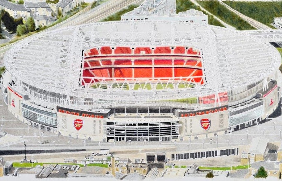 Arsenal Stadium (emirates) an A4 PRINT - Etsy