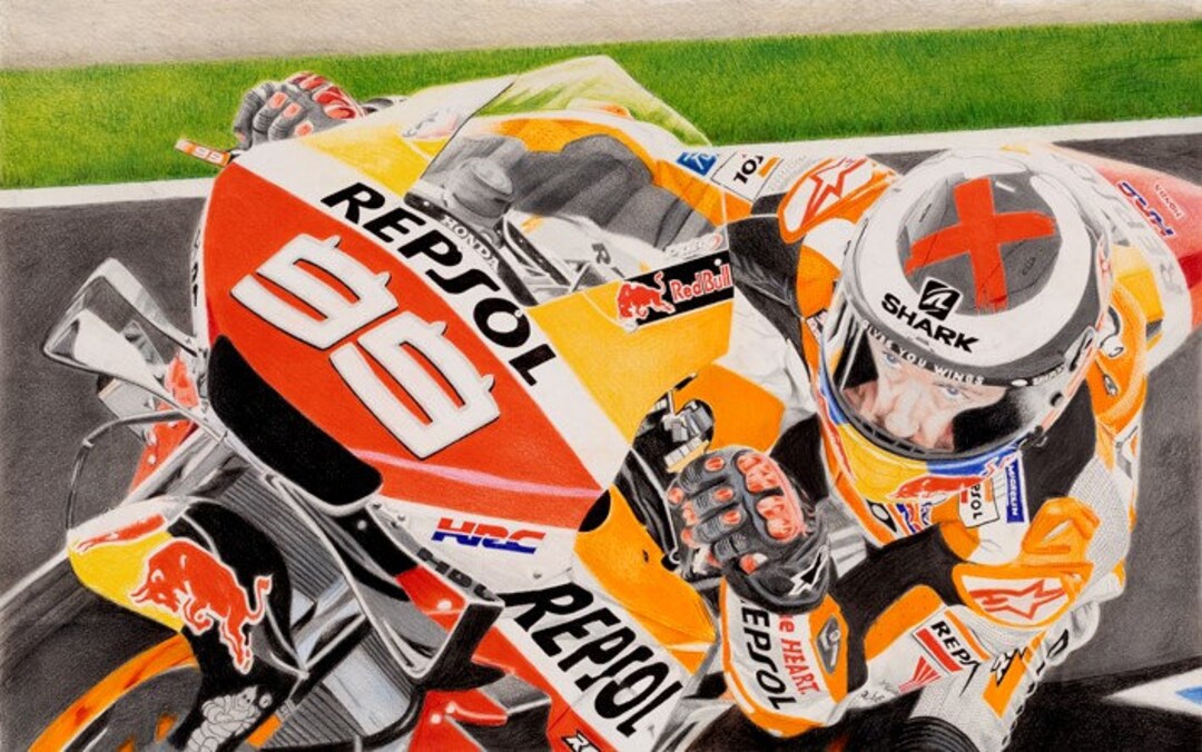 Jorge Lorenzo Repsol Honda und A2 DRUCK - Etsy Österreich