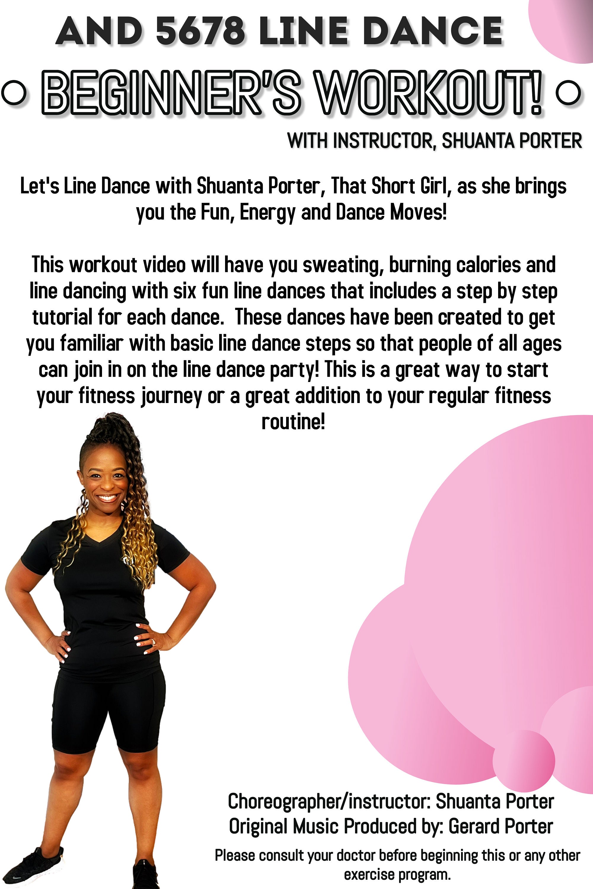 And 5678: Let's Line Dance Beginner's Workout DVD - Etsy