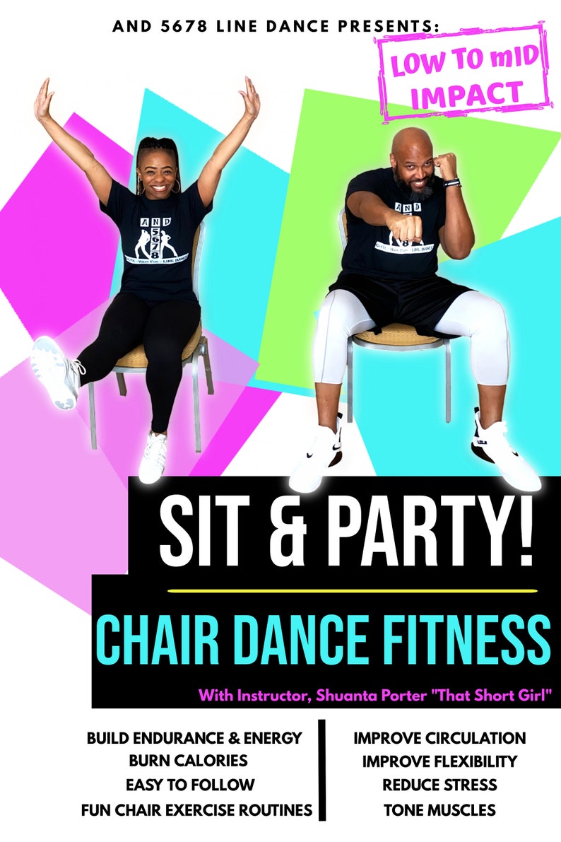 And 5678 Chair Dance Fitness for ALL DVD chair Exercise - Etsy