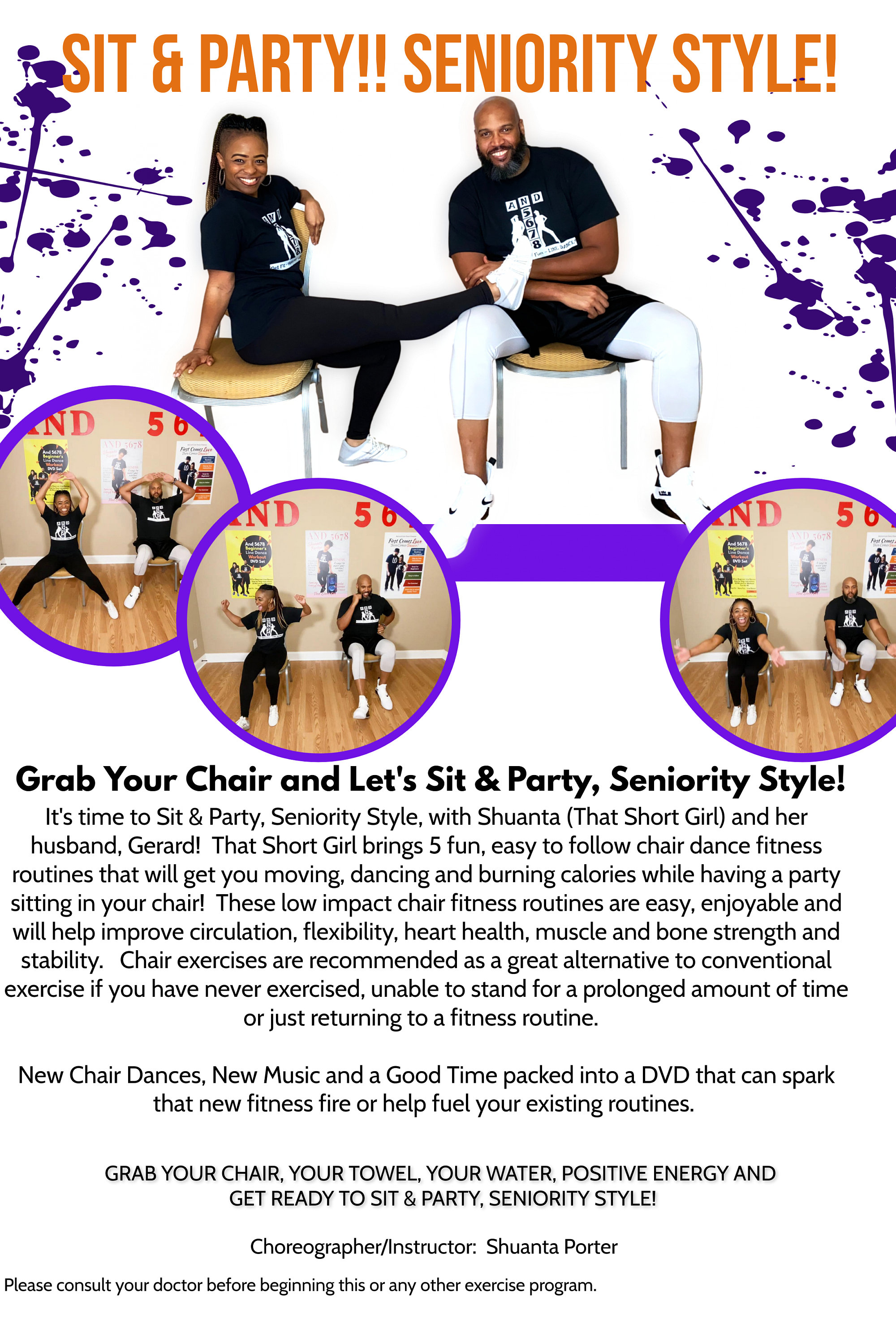 And 5678 Chair Dance Fitness for SENIORS DVD! (chair Exercise) - Etsy