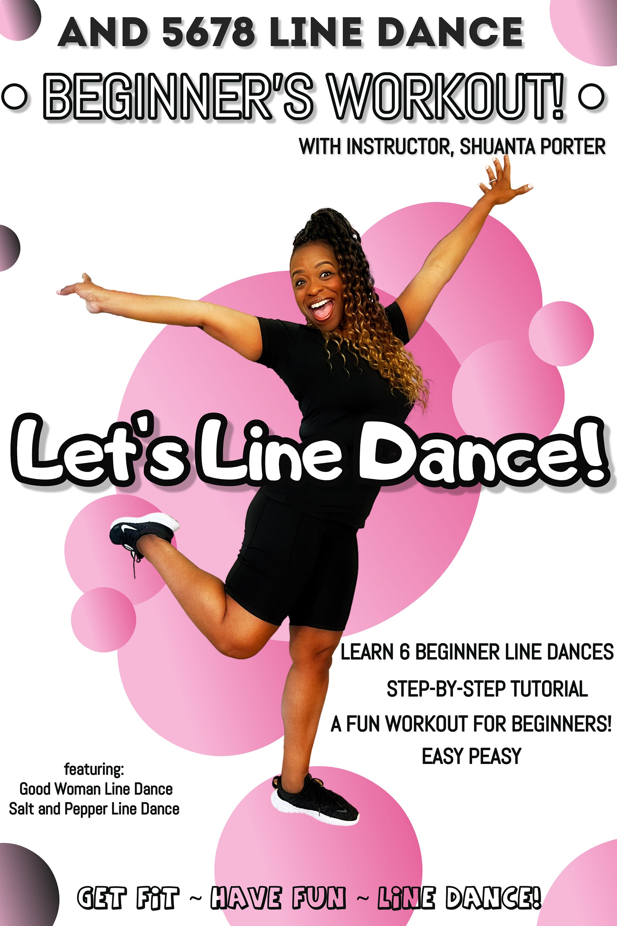 And 5678: Let's Line Dance Beginner's Workout DVD - Etsy