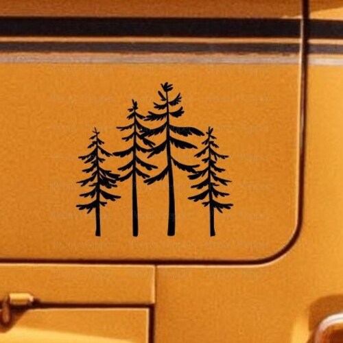 Pine Trees Car Decal Adventure Sticker Camp Decal - Etsy