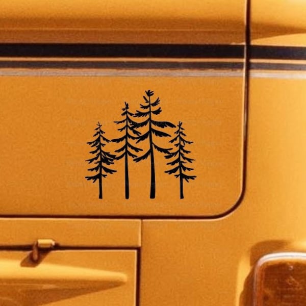 Pine Trees Car Decals - Etsy