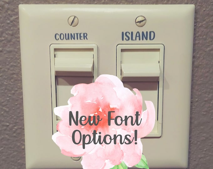 Lightswitch Decals | Switch Plate Decals - Etsy